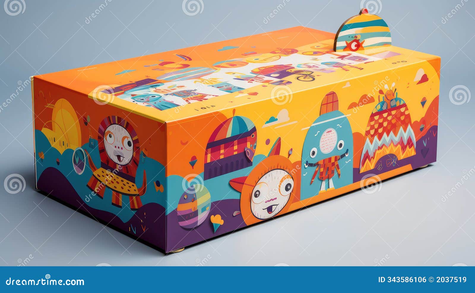Illustrations Box Packaging Design Stock Illustration - Illustration of ...