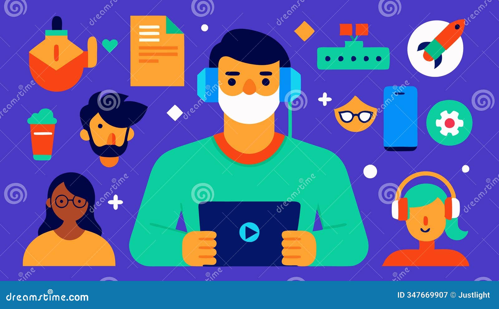 These Illustrations Can Visually Communicate the Diverse Activities and ...