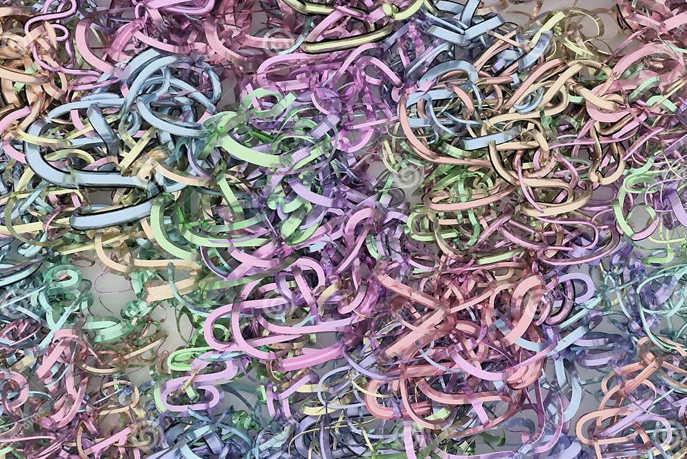 Illustrations of CGI Composition, Messy String, Geometric for Graphic ...