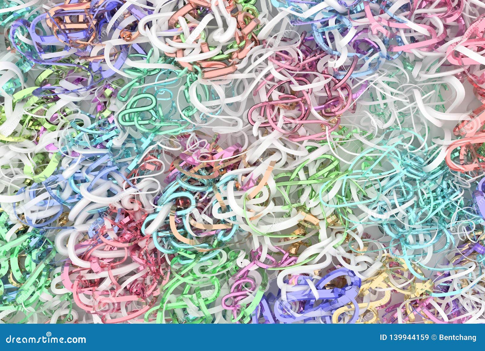 Illustrations of CGI Composition, Messy String, Geometric for Graphic ...