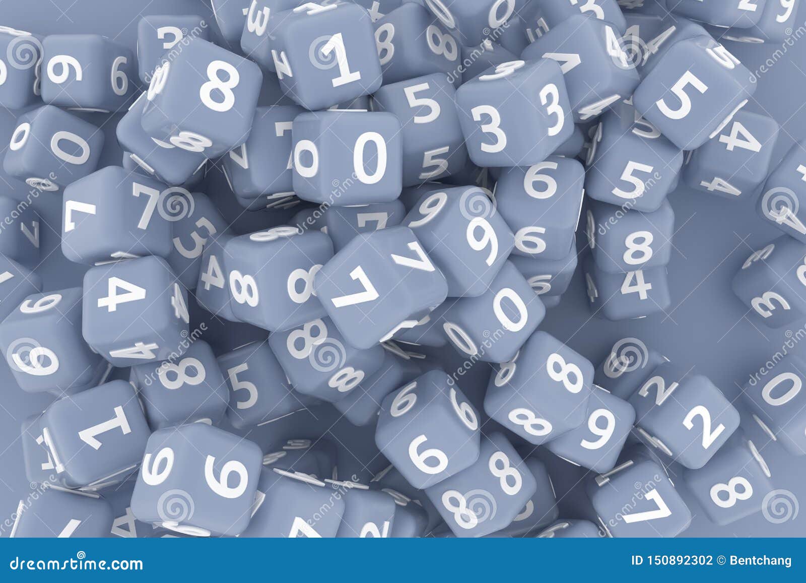 Illustrations of CGI Geometric, Bunch of Number Character, Symbol or ...