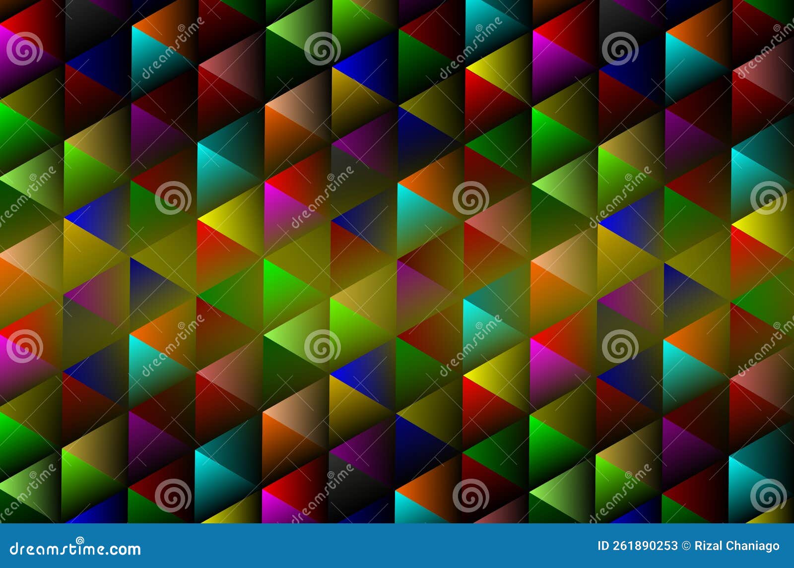 The Illustrations and Clipart. Abstract Colorful Geometric Pattern ...