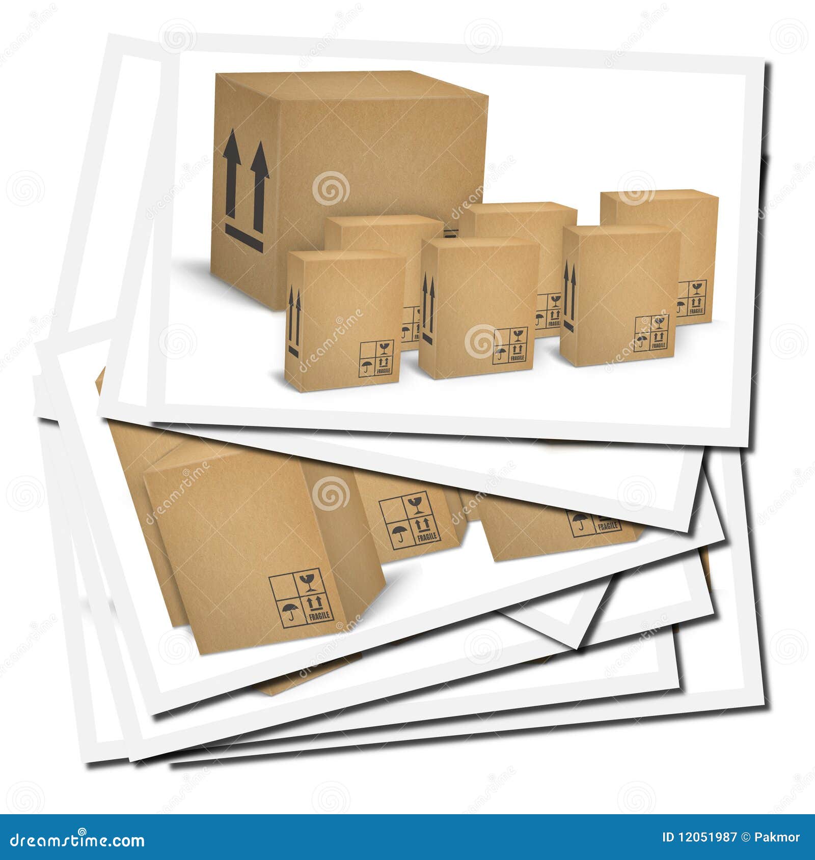 Illustrations of Corrugated Cardboard Boxes Stock Illustration ...
