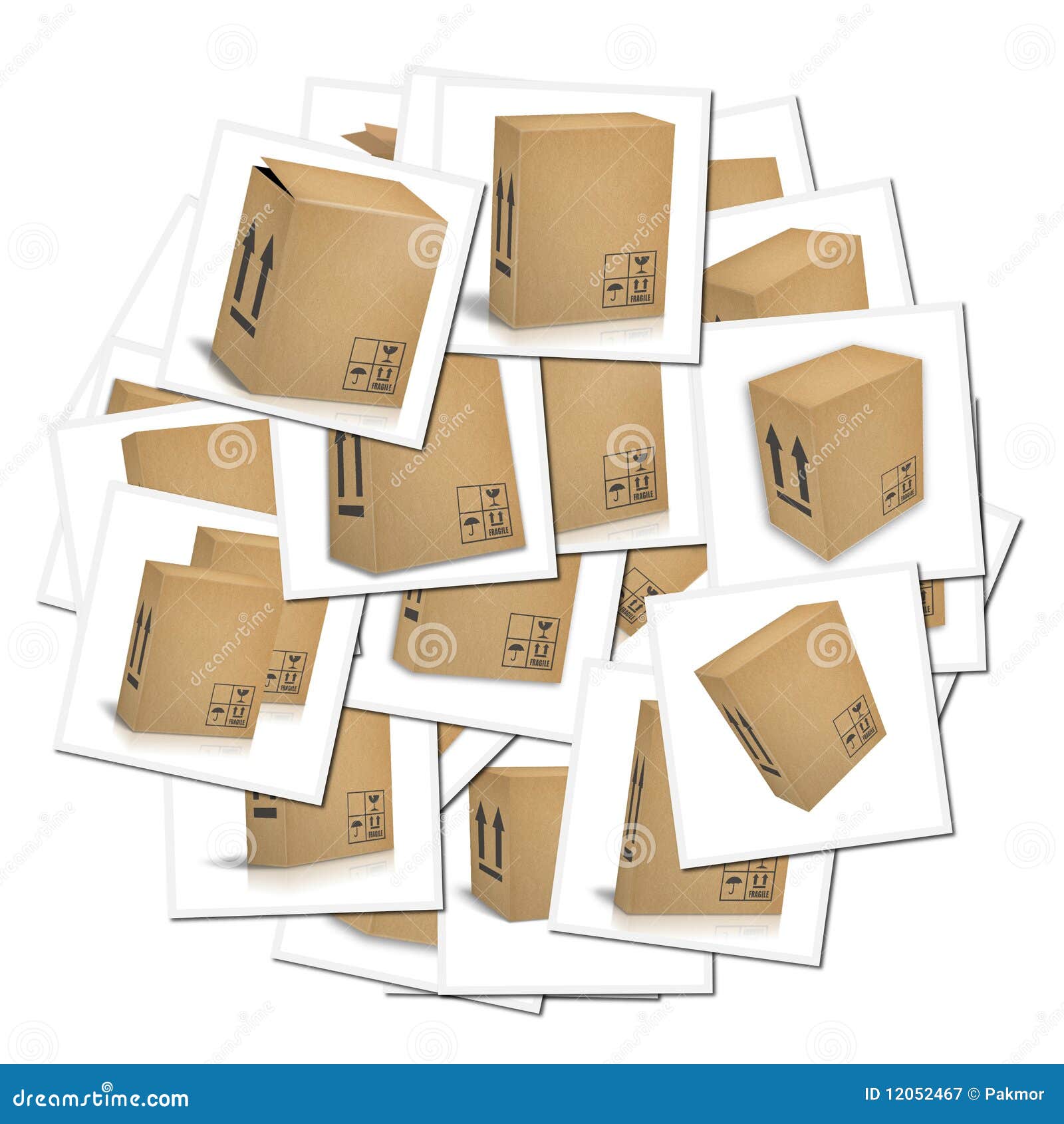 Illustrations of Corrugated Cardboard Boxes Stock Illustration ...