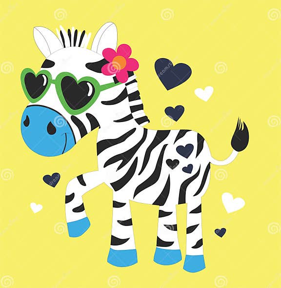 Cute Zebra Print Vector Art Stock Vector - Illustration of african ...