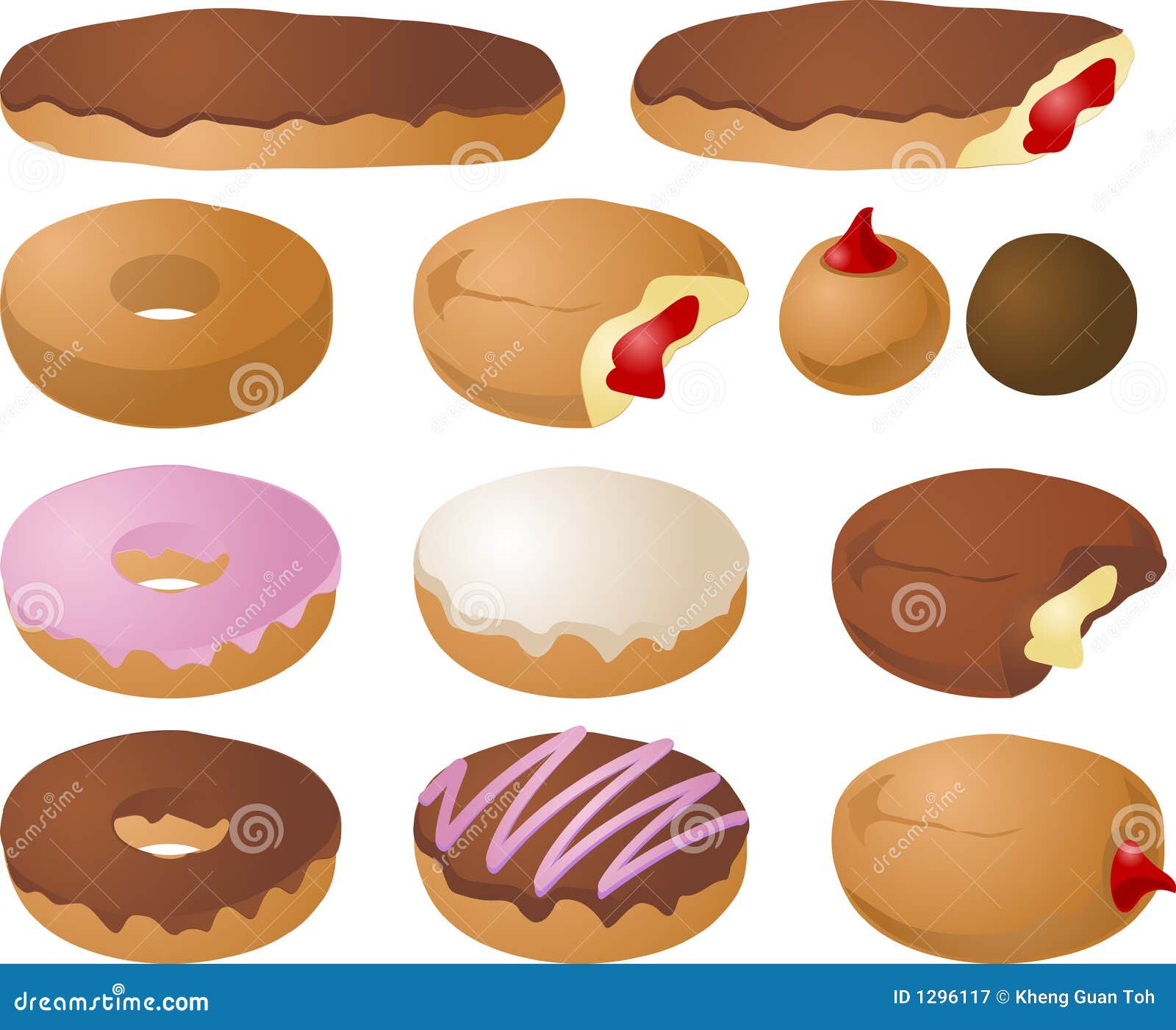 Illustrations de beignet illustration de vecteur. Illustration du ...
