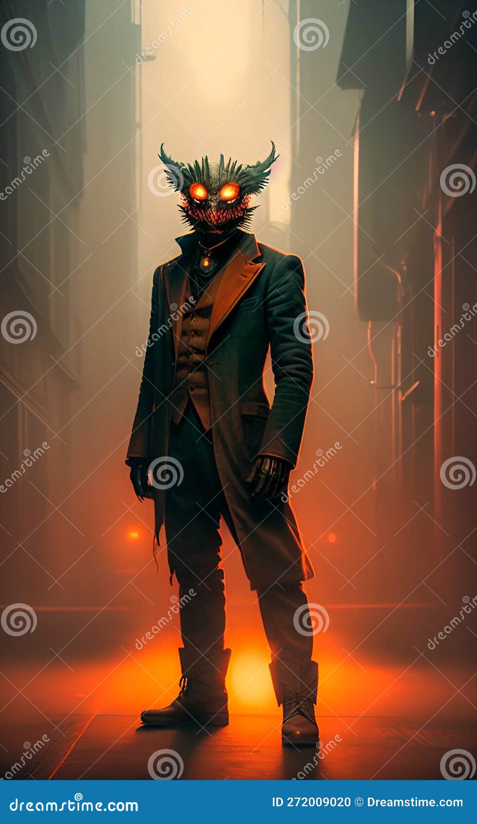 Human Demon stock illustration. Illustration of comic - 272009020