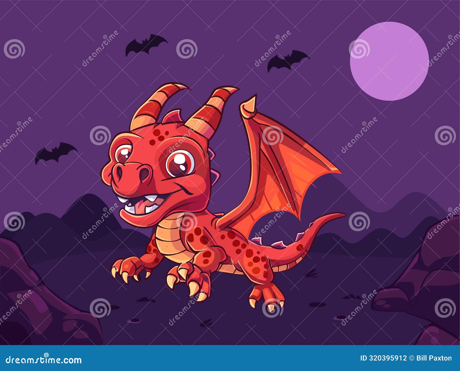 Illustrations of Dragons in Game Worlds Stock Vector - Illustration of ...