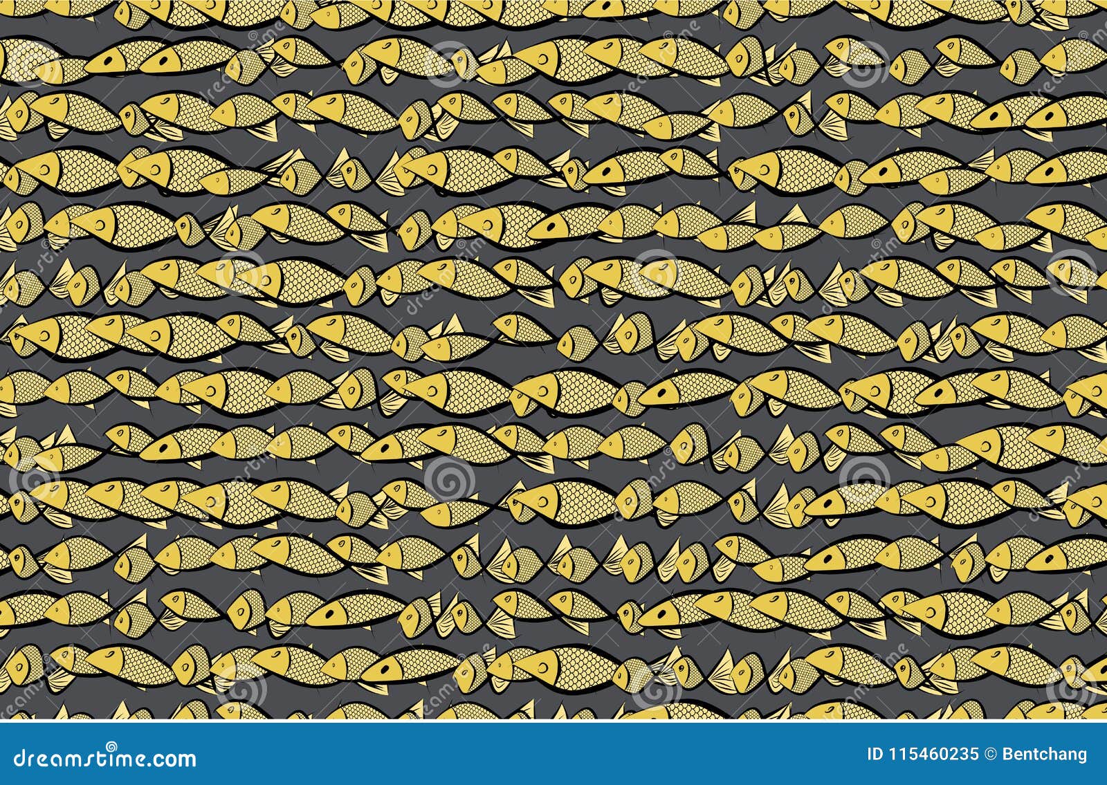 Illustrations of Fish. Concept, Wallpaper, Surface & Wild. Stock Vector ...