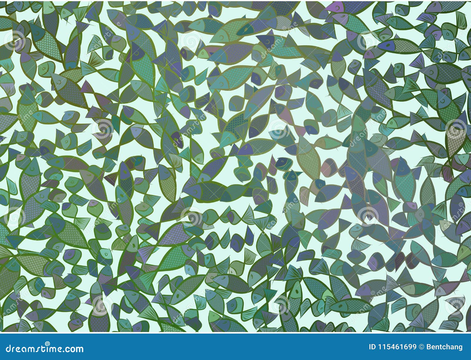 Illustrations of Fish. Style, Shape, Design & Effect. Stock Vector ...