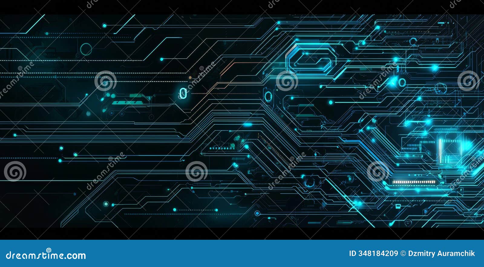 Illustrations of Futuristic Digital Technology and Digital ...