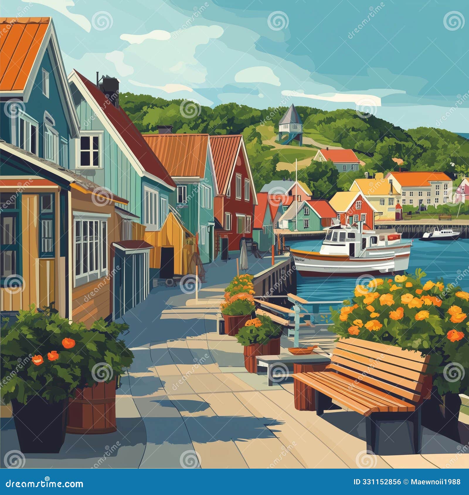 Illustrations Inspired by Traditional Norwegian and Danish Settings ...