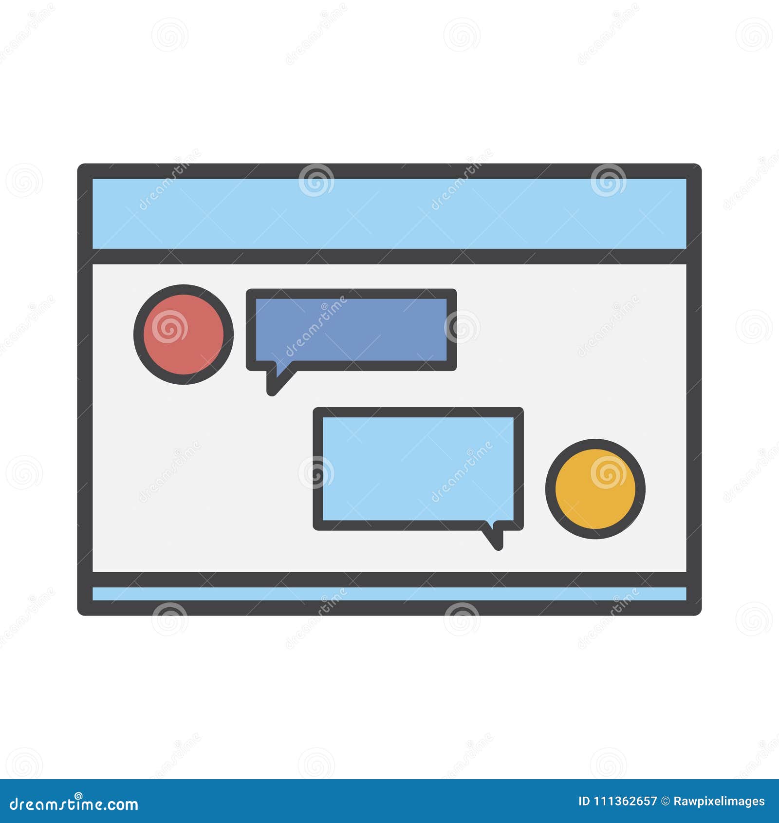 Illustrations of Instant Messaging Screen Technology Stock Illustration ...