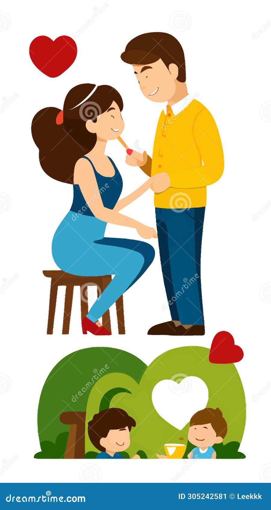 Illustrations of Intimate Couples of Young Men and Girls, Romantic ... Illustrations of Intimate Couples of Young Men and Girls, Romantic ...