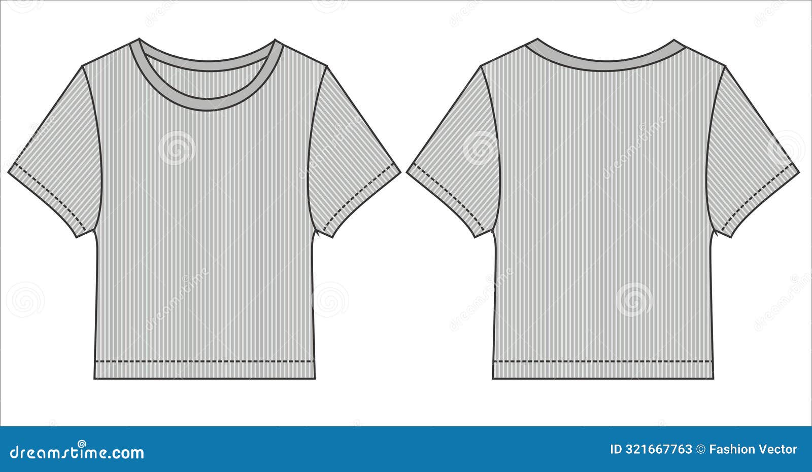 Ladies Crop Top Outline Artwork Vector Art Stock Vector - Illustration ...