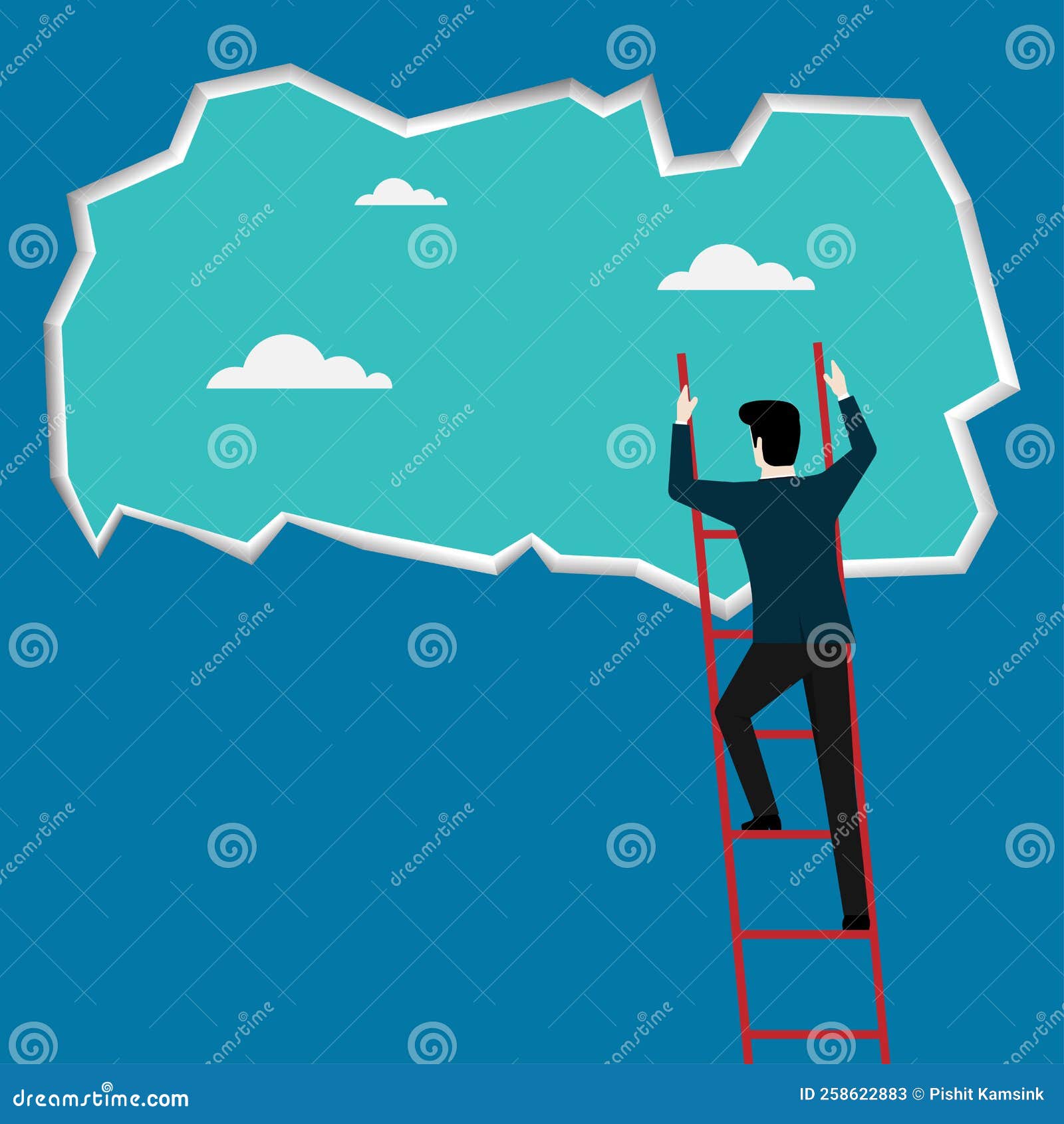 Illustrations of Leadership Like Advertisement. Business Vision Concept ...