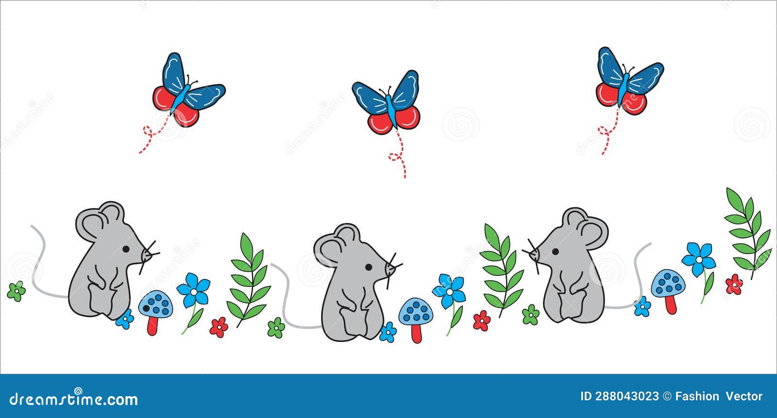 Little Kids Mouse Print Vector Stock Vector - Illustration of video ...