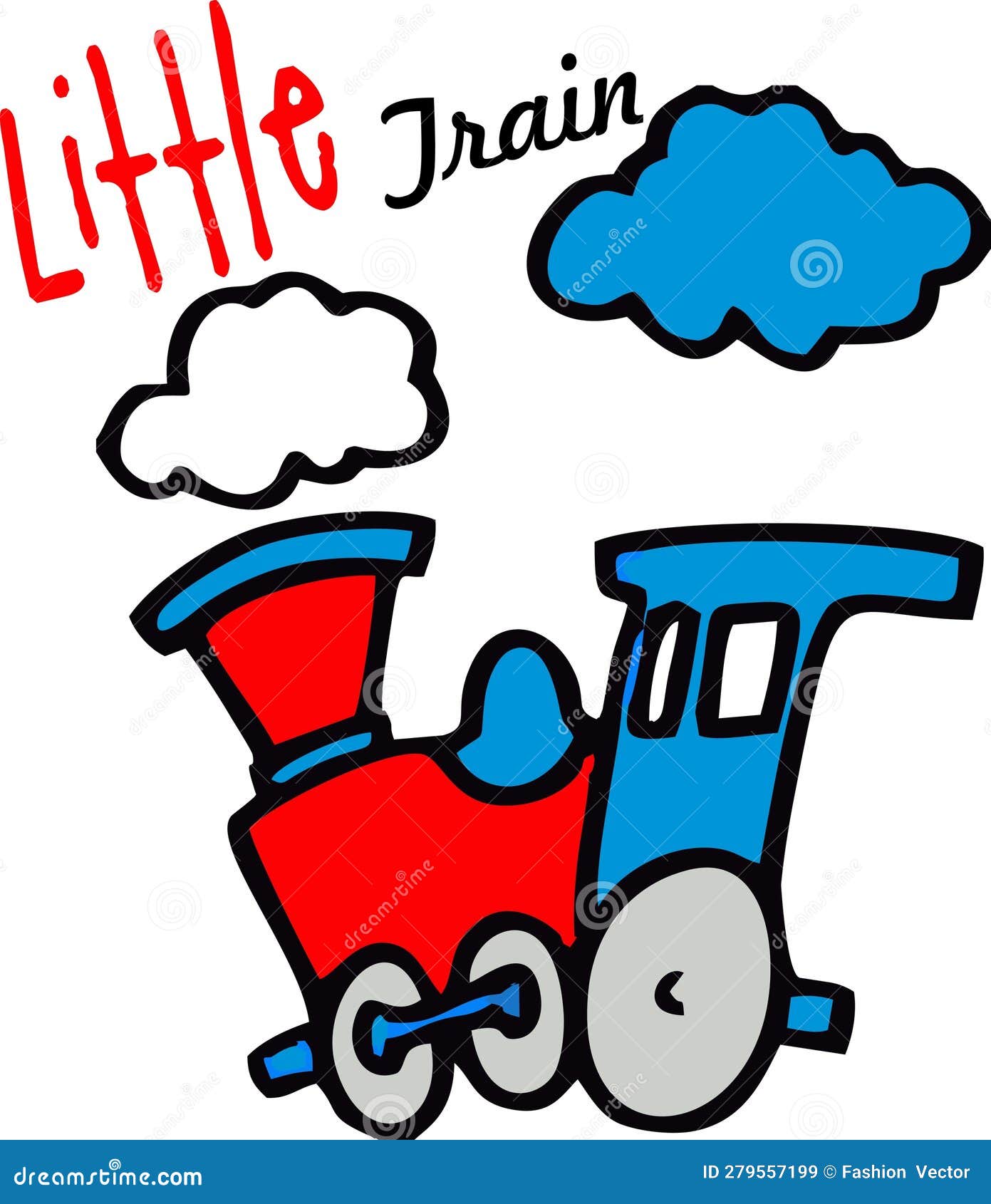 Little Train Print Vector Art Stock Vector - Illustration of body ...