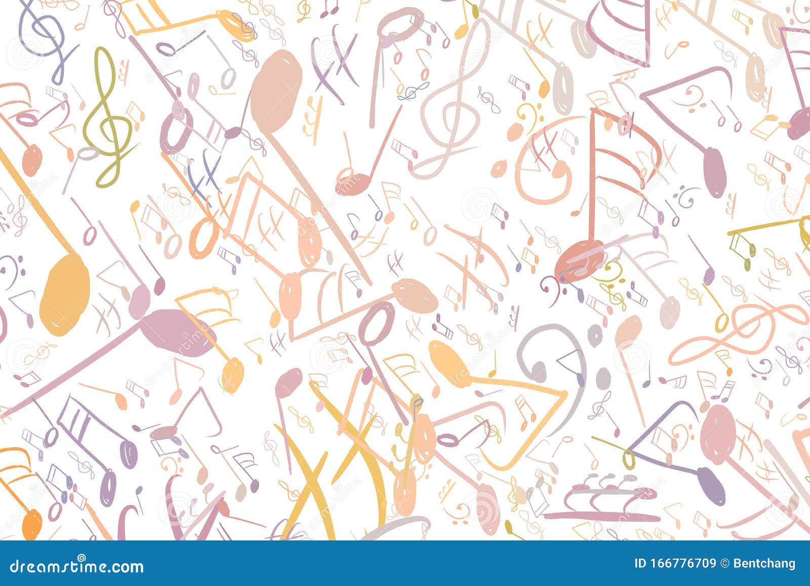 Illustrations of Musical Note, Tone Chromatic Scale. Abstract, Creative ...