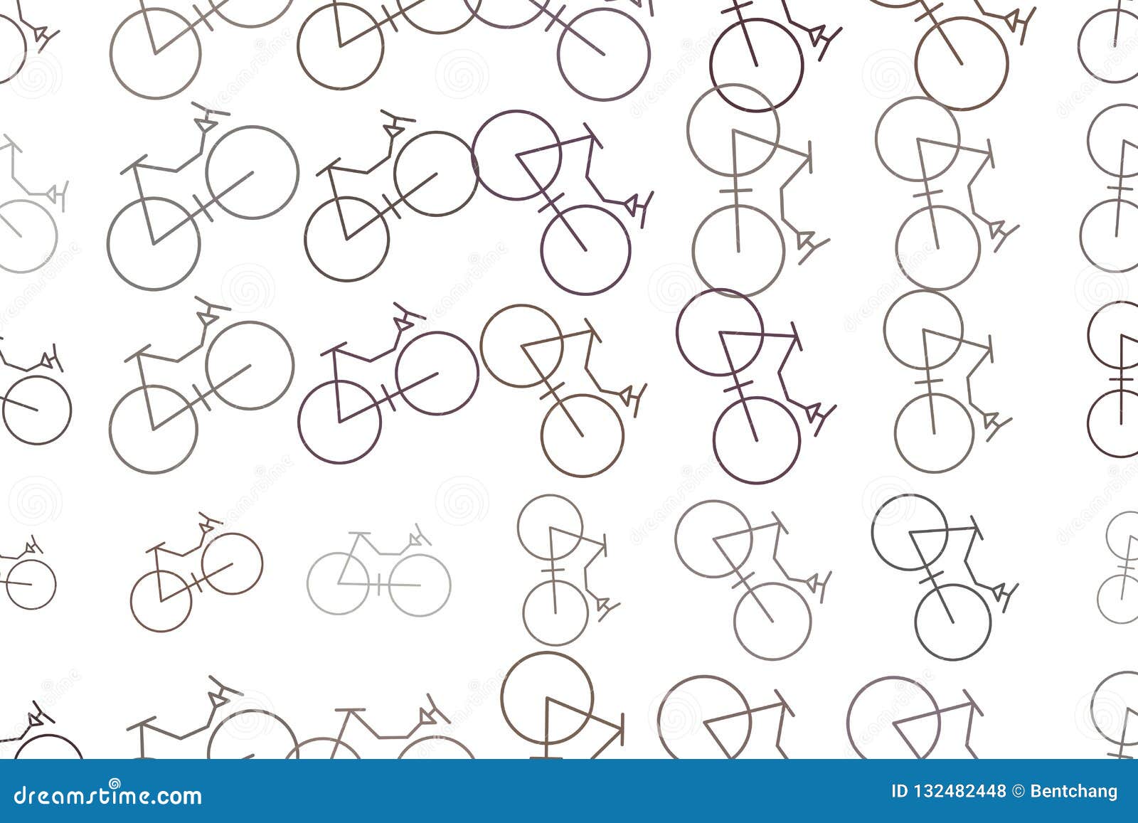 Illustrations of Outline of Bicycle. Backdrop, Texture, Digital ...