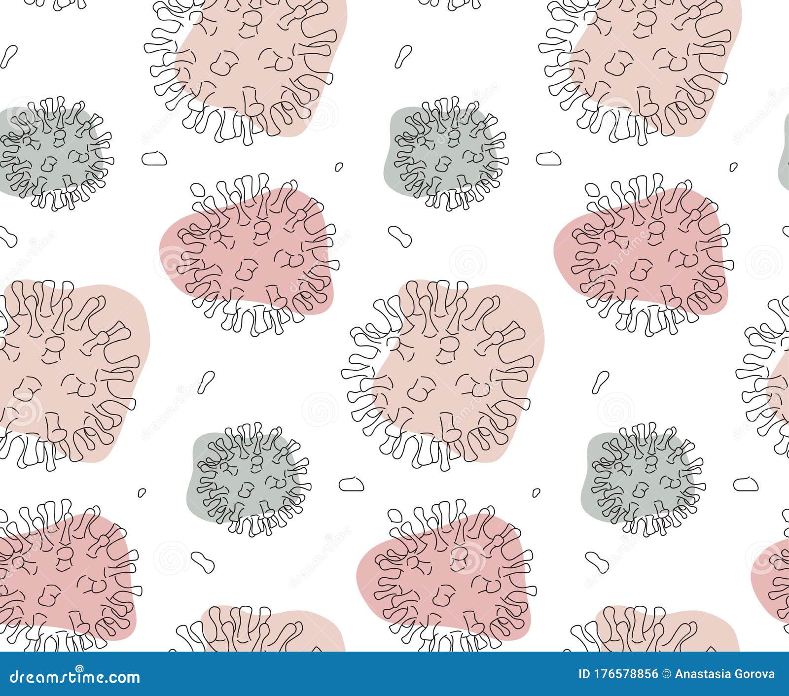 Coronavirus Microbe Pattern. Virus Infection Stock Illustration ...