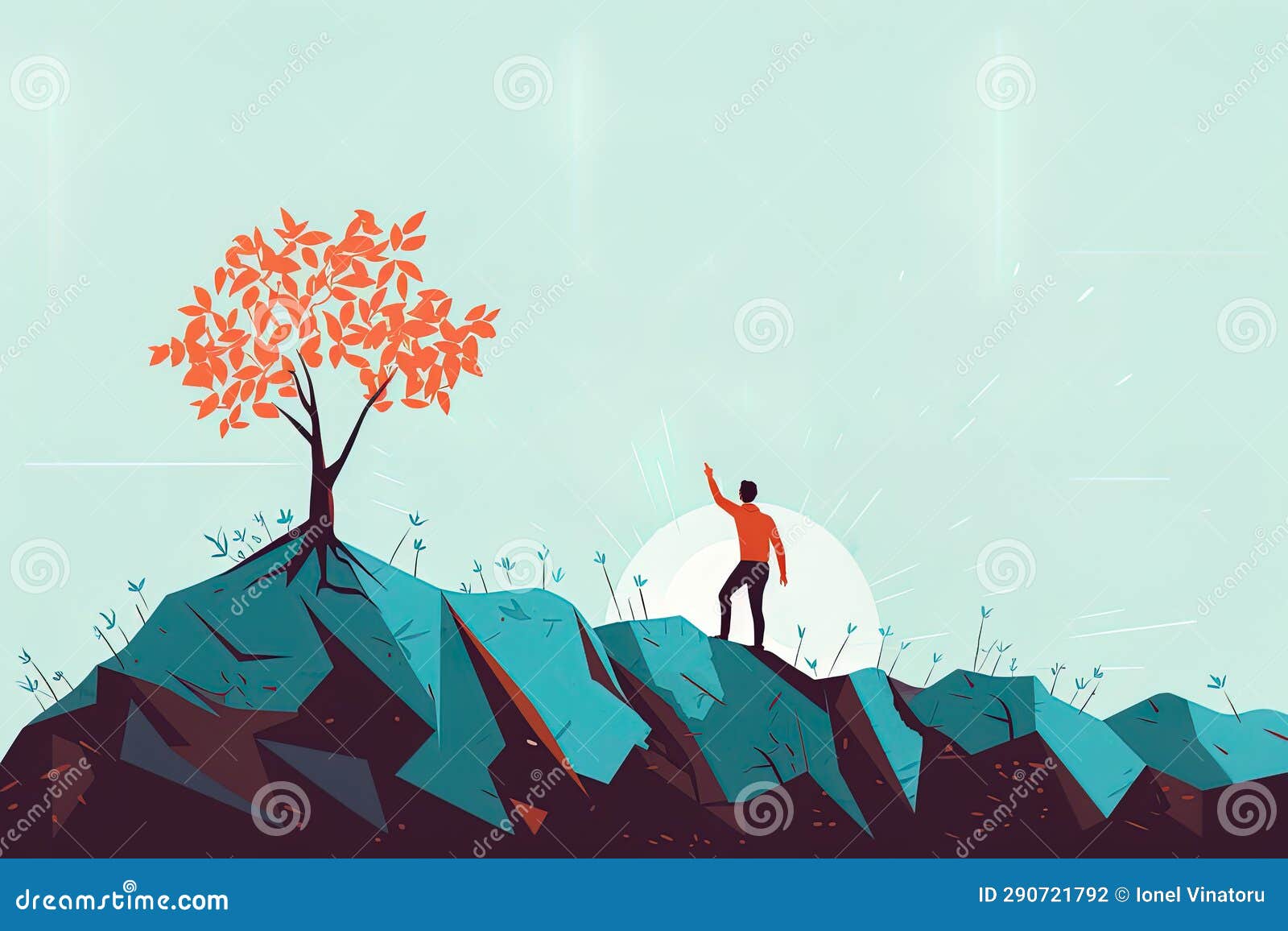 Illustrations of People Embracing Unexpected Setbacks As Opportunities ...