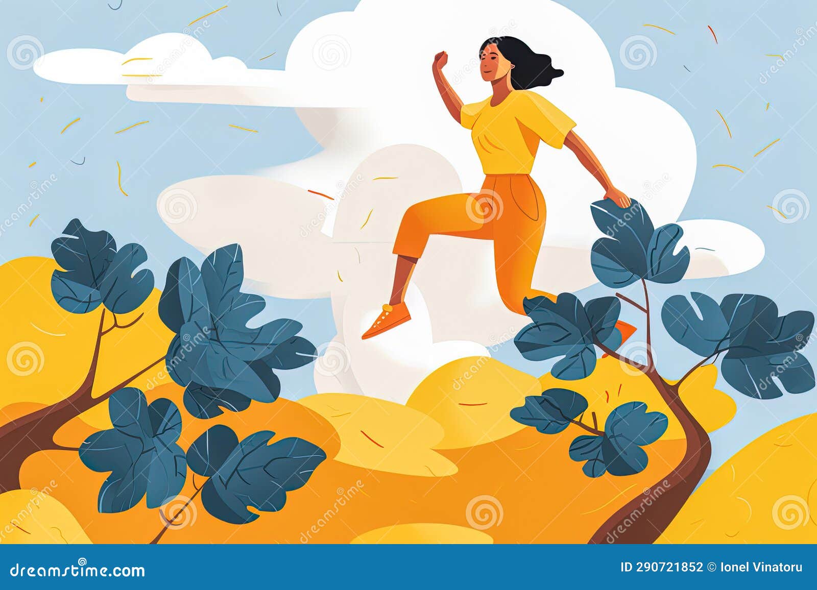 Illustrations of People Embracing Unexpected Setbacks As Opportunities ...