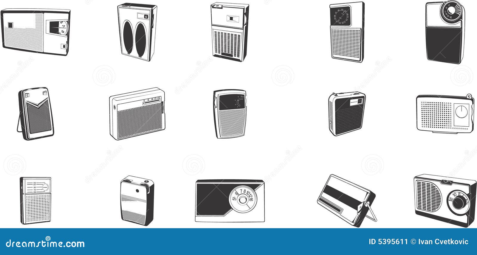 Transistor Radios Stock Illustrations – 15 Transistor Radios Stock ...