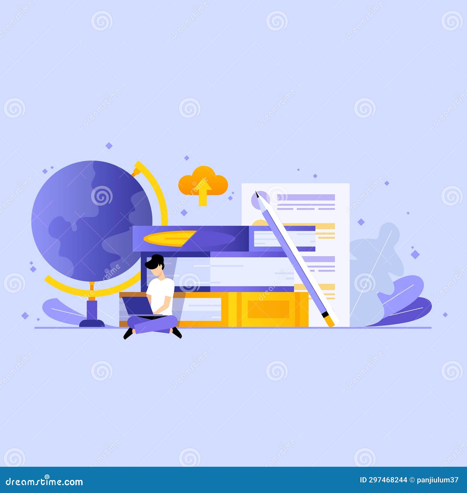 Vector Illustration Skill Development through E-Learning Stock ...