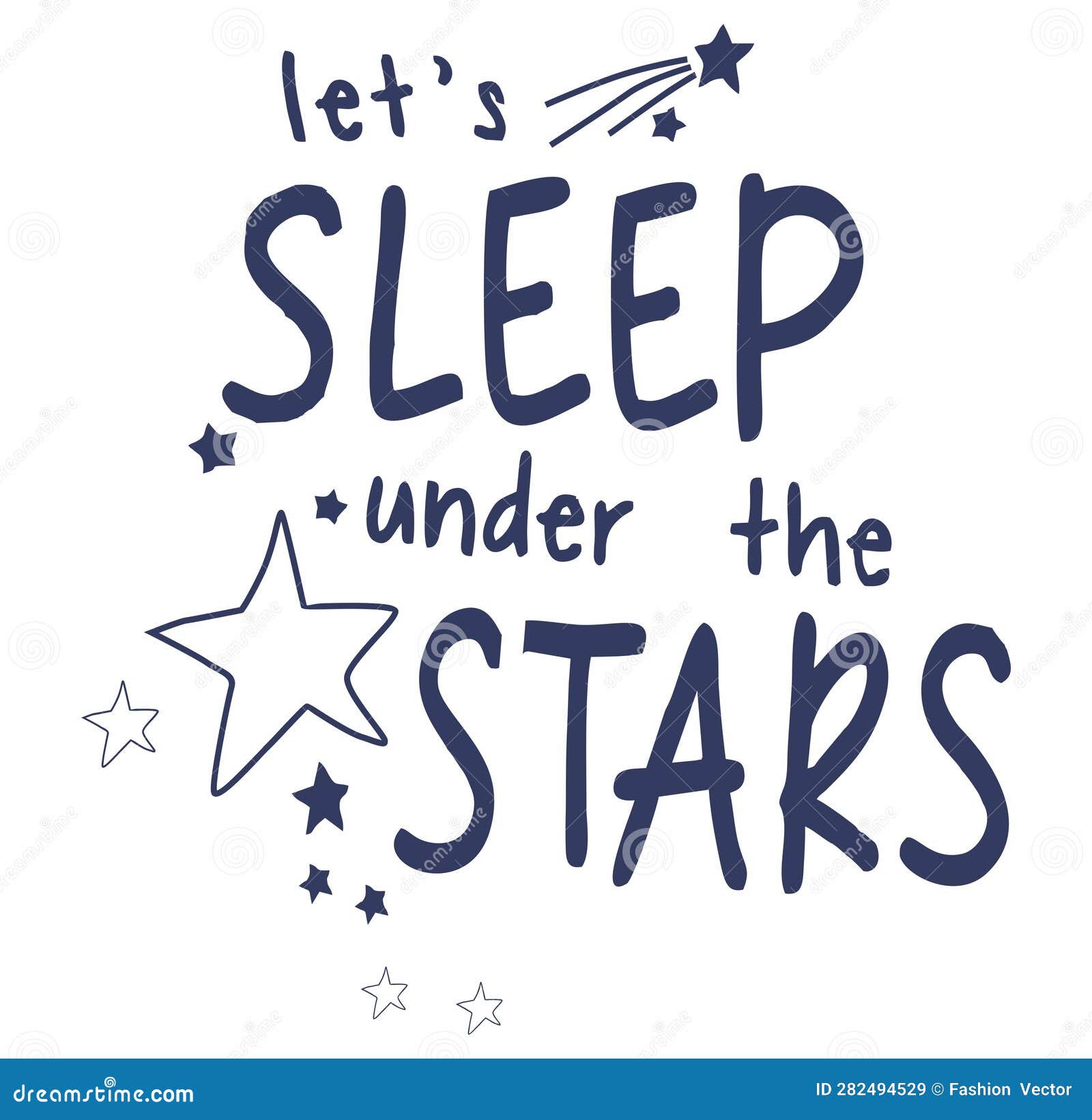 Sleep Stars All Over Print Vector Stock Vector - Illustration of design ...