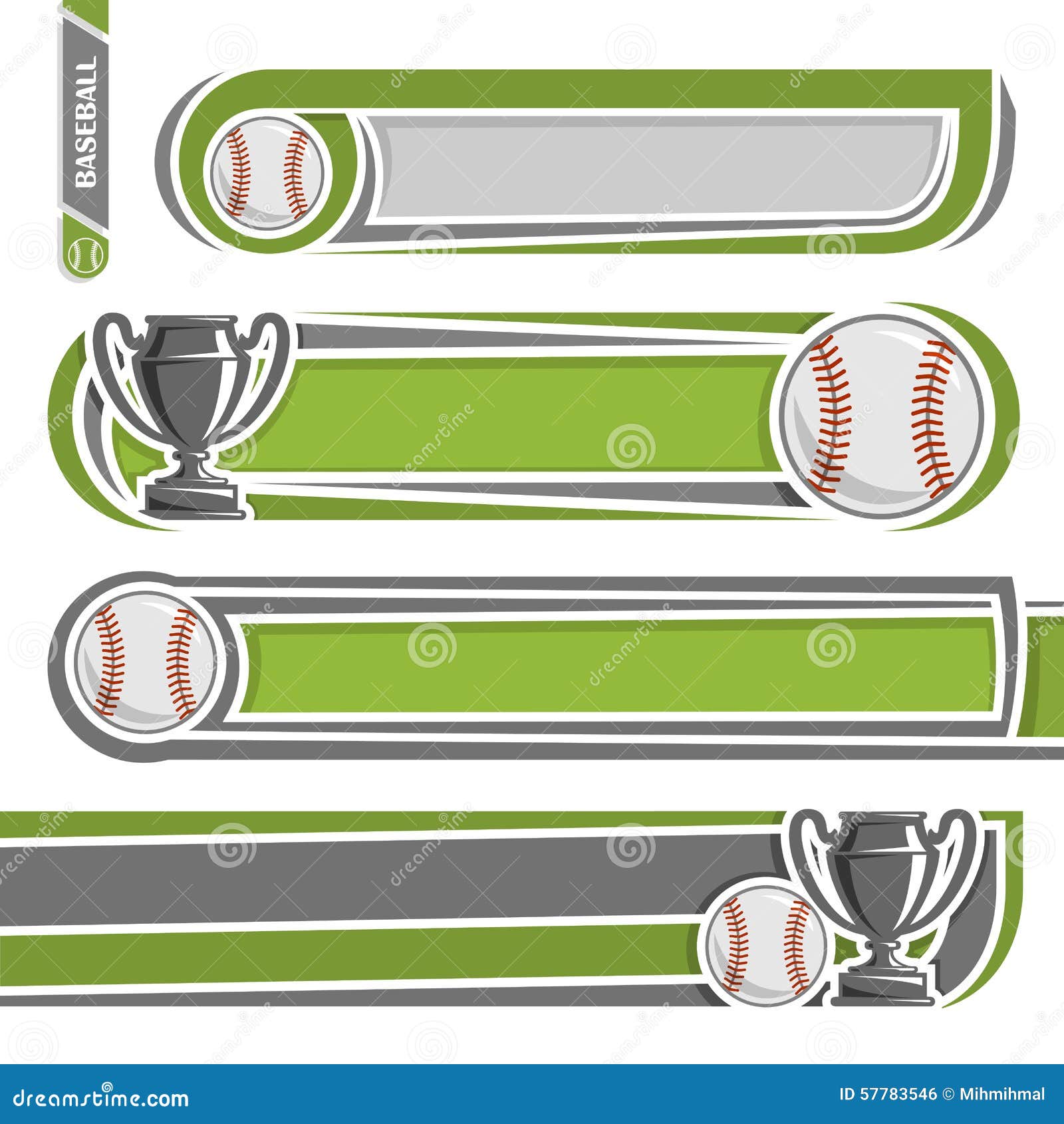 Illustrations To Use Text on the Subject of Baseball Stock Vector ...