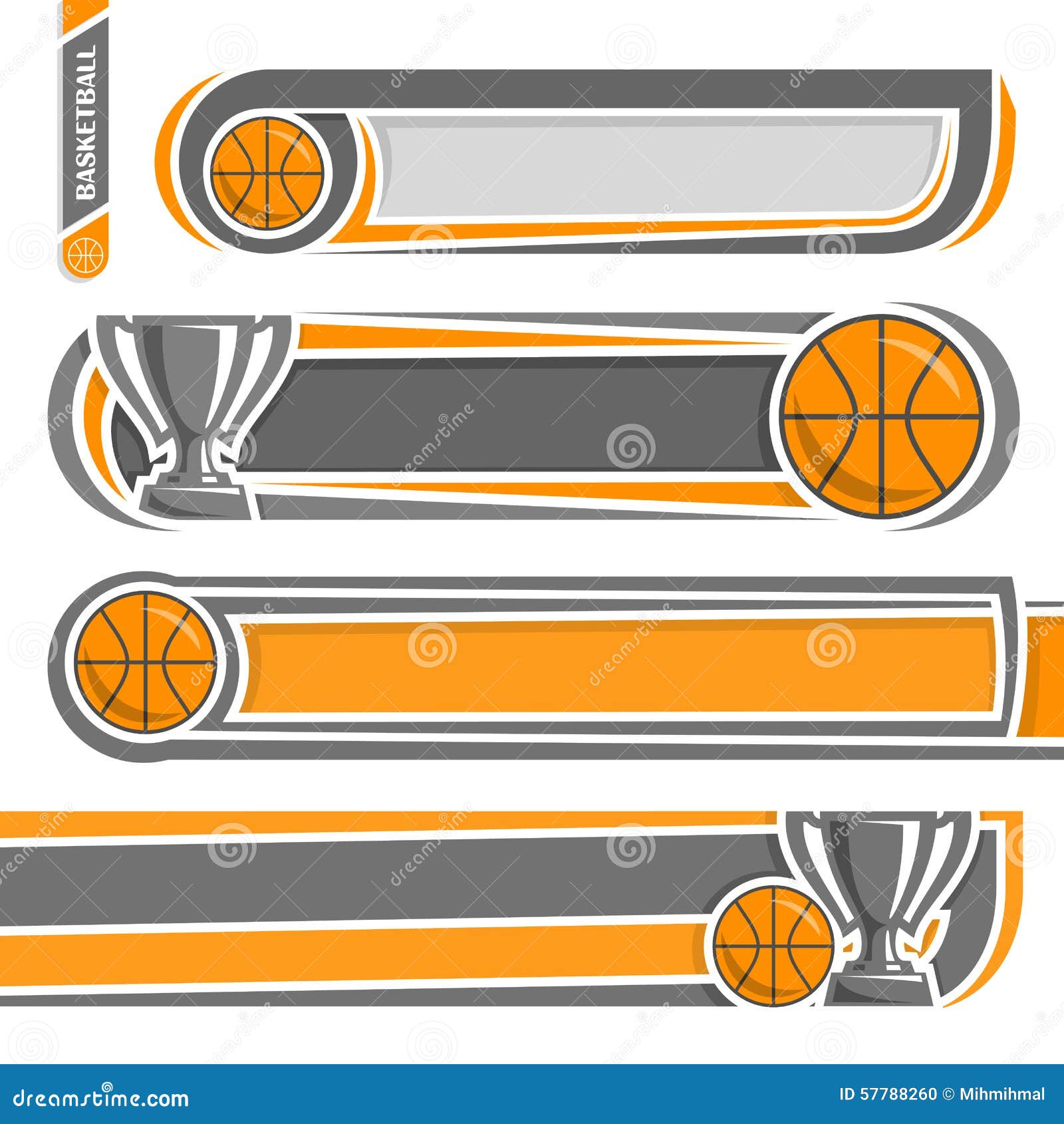 Illustrations To Use Text on the Subject of Basketball Stock Vector ...