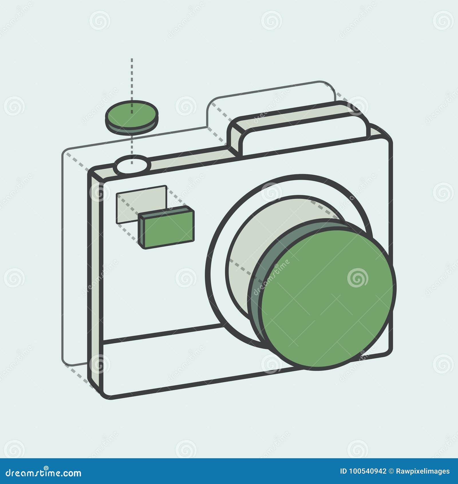 Illustrative Camera Creative Digital Graphic Stock Vector ...