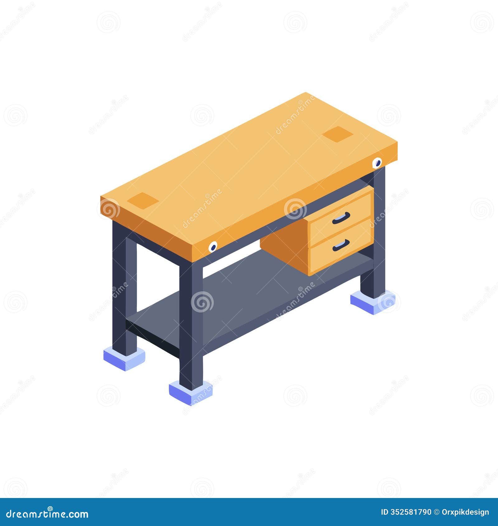 Creative Workbench Icon for Design Stock Illustration - Illustration of ...