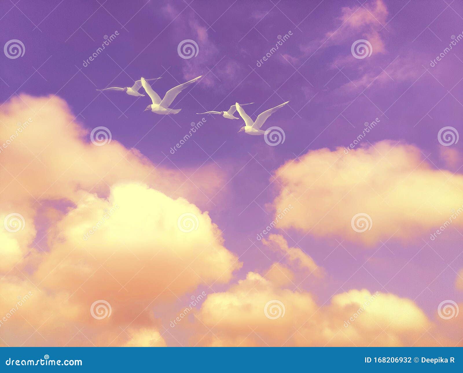 Purple Skyscape In Cartoon Space Background Illustration ...