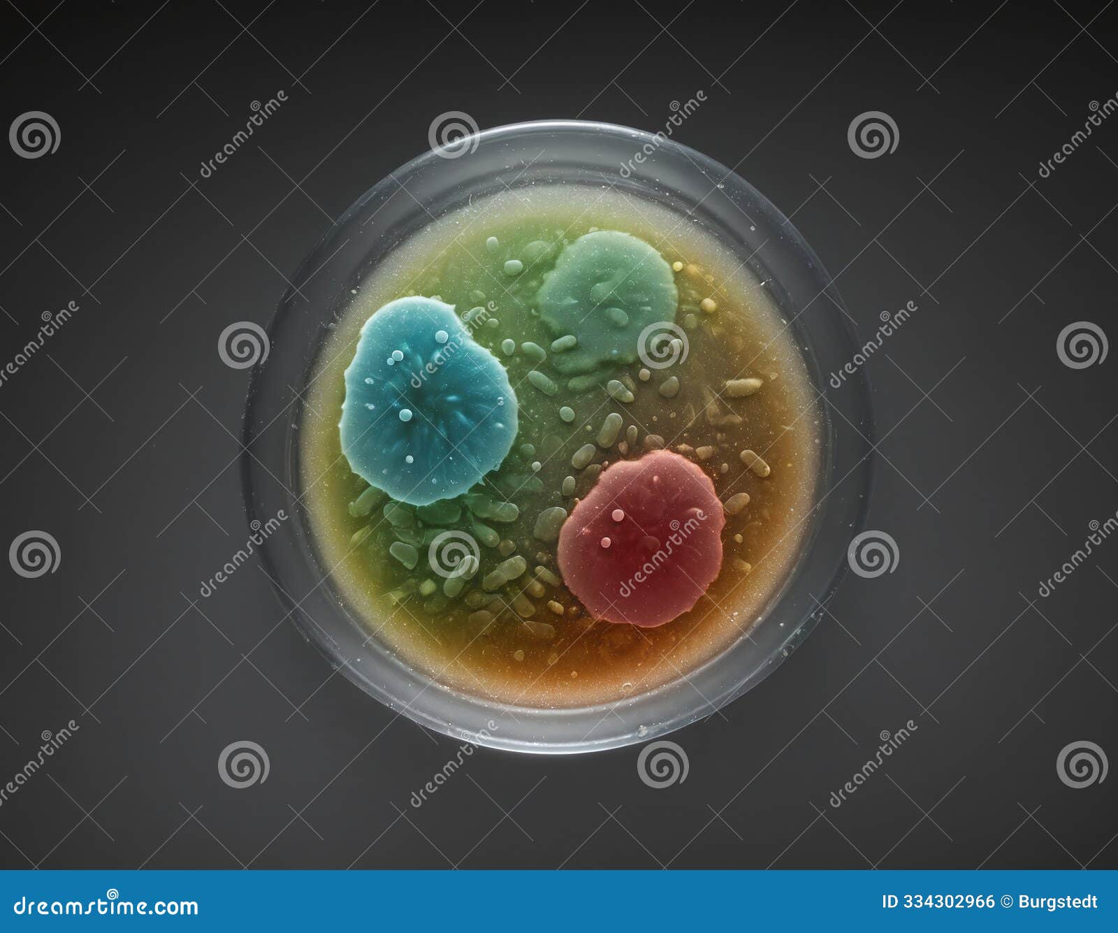 Illustrative Presentation of Different Pathogens on the Culture Medium ...