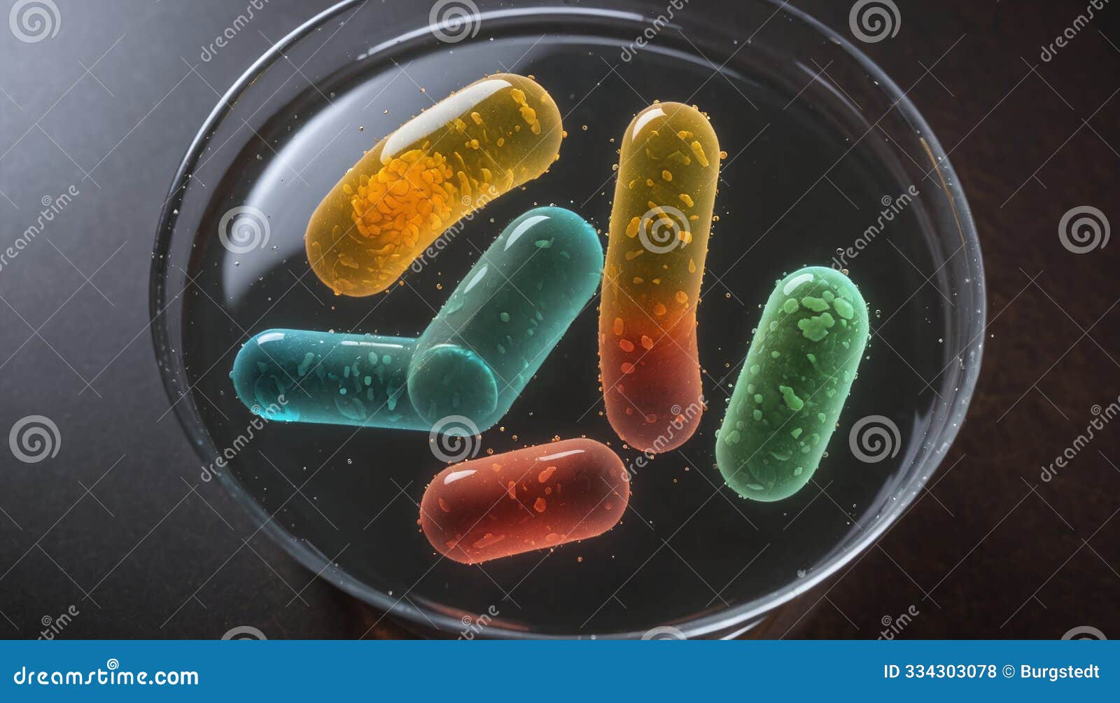 Illustrative Presentation Of Different Pathogens On The Culture Medium ...