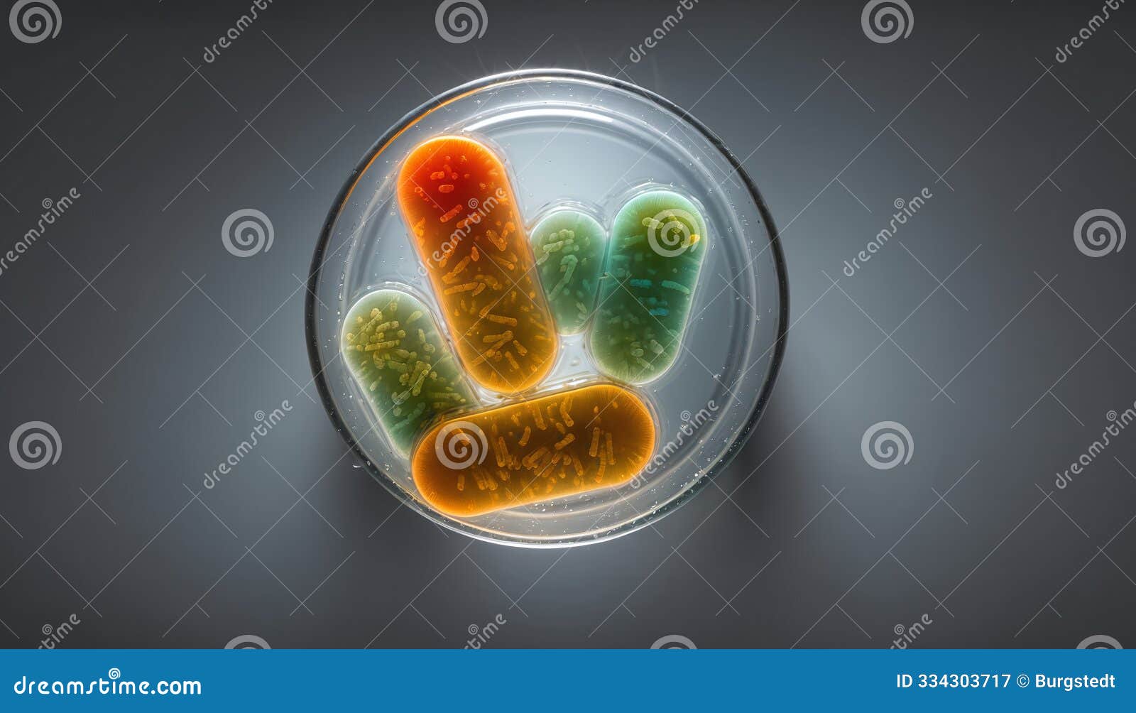 Illustrative Presentation of Different Pathogens on the Culture Medium ...