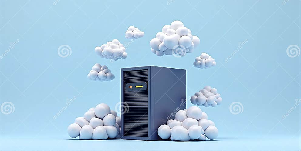 Illustrative Representation of a Data Server or Cloud Storage ...