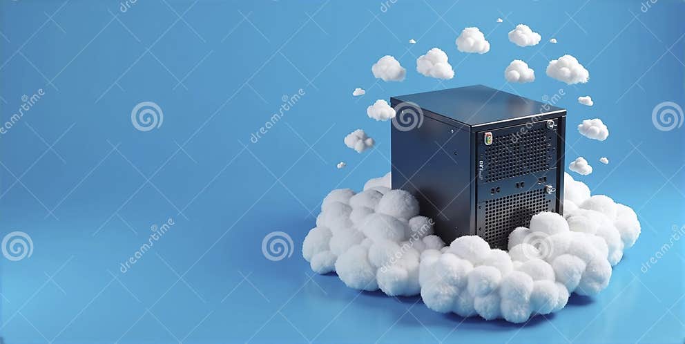 Illustrative Representation of a Data Server or Cloud Storage ...