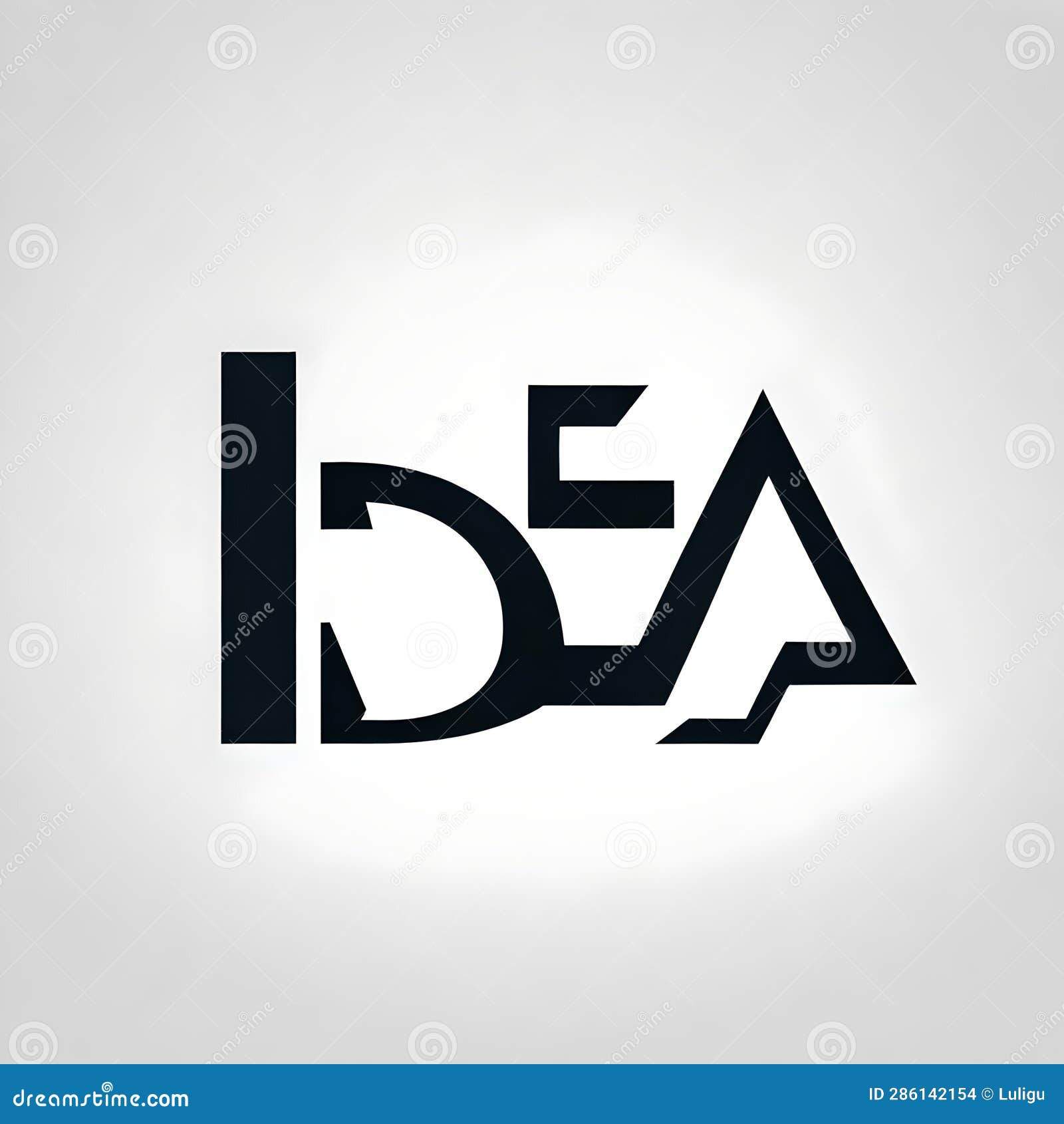 Idea Concept Illustration Logo Stock Photo - Image of visualization ...