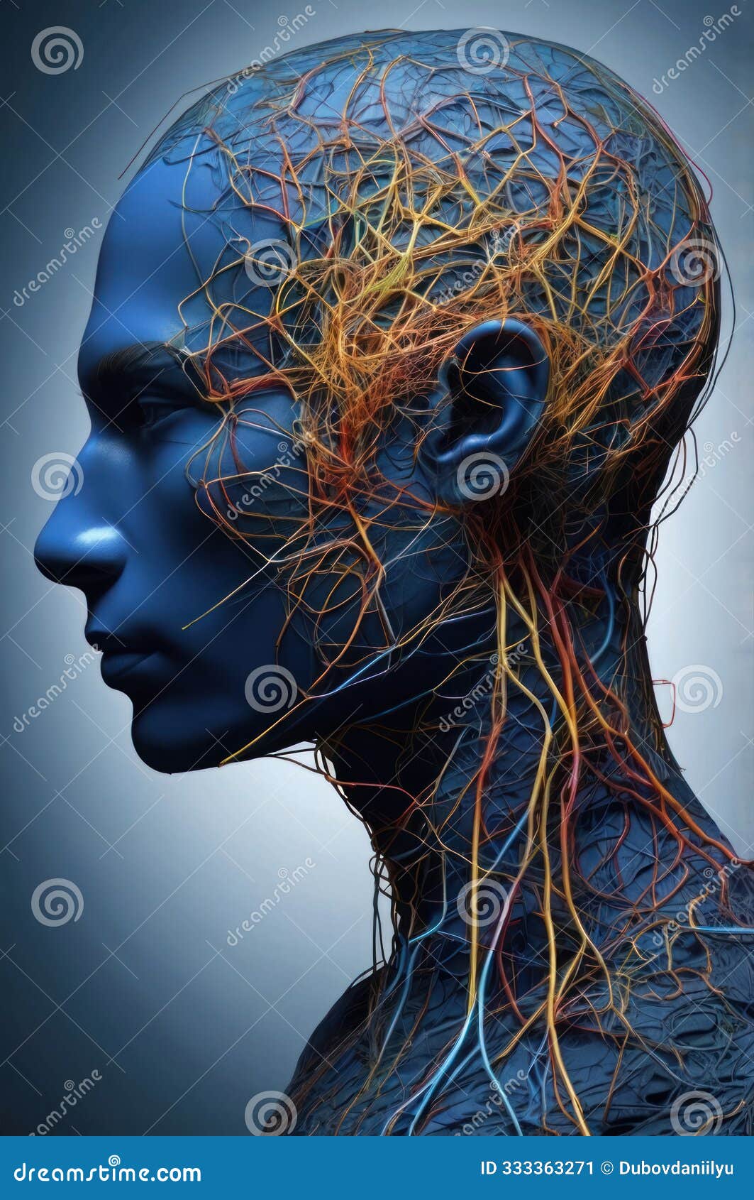 An Illustrative Representation of the Workings of Nerves, Showing Their ...