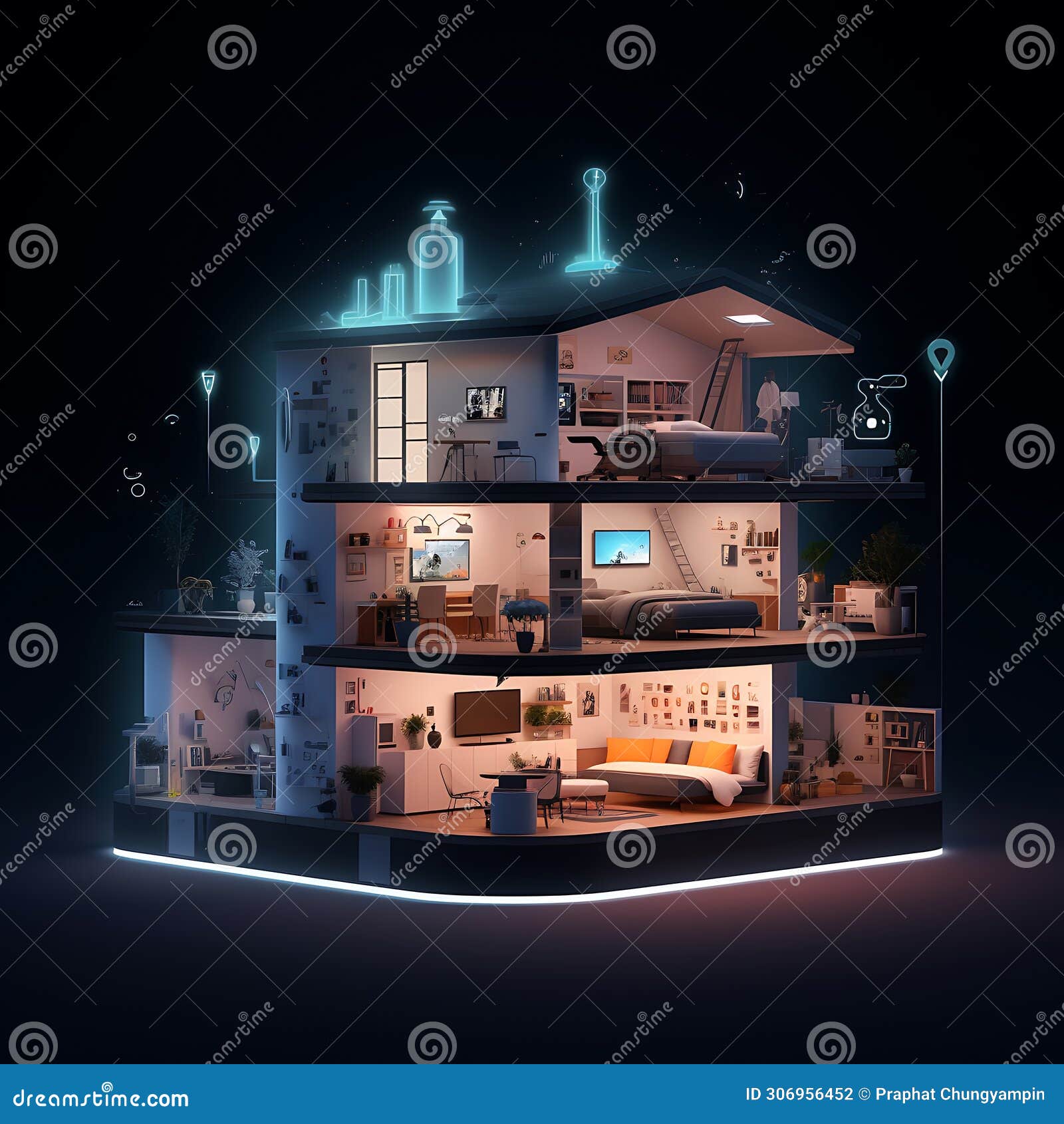 This Illustrative Smart Home Model Captures the Essence of Futuristic ...