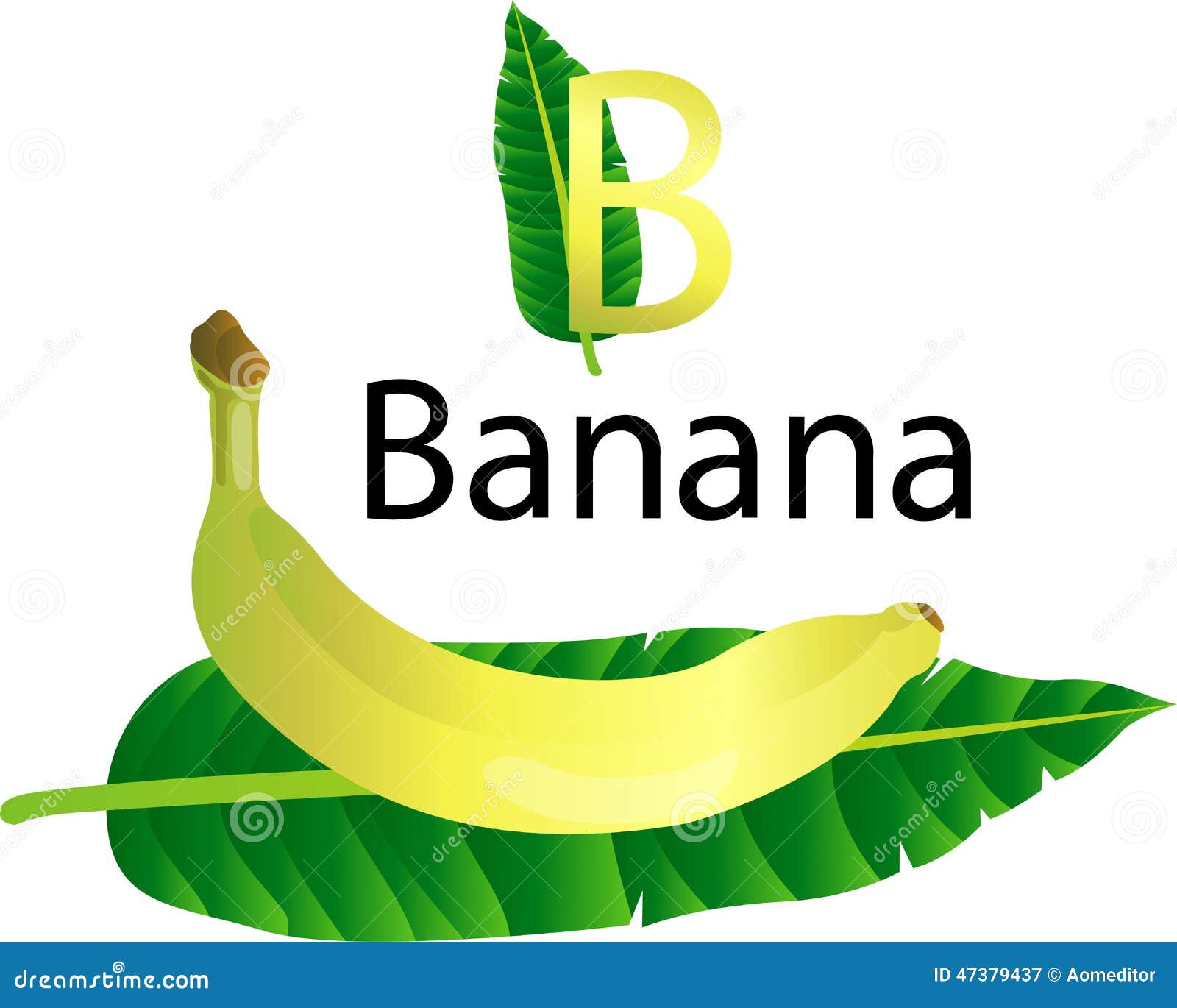 Banana 3D Font Royalty-Free Stock Image | CartoonDealer.com #202252366