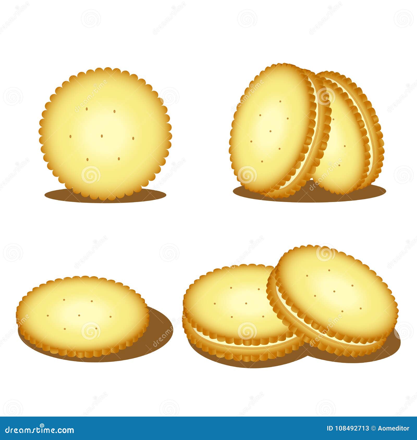 Illustrator Of Biscuits Cartoon Vector | CartoonDealer.com #108492713