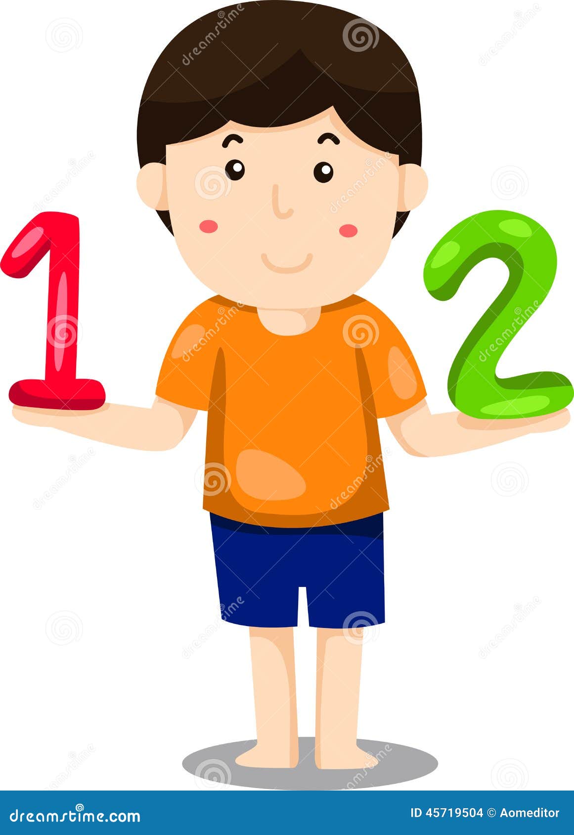 Illustrator of boy 123 stock vector. Illustration of kids - 45719504