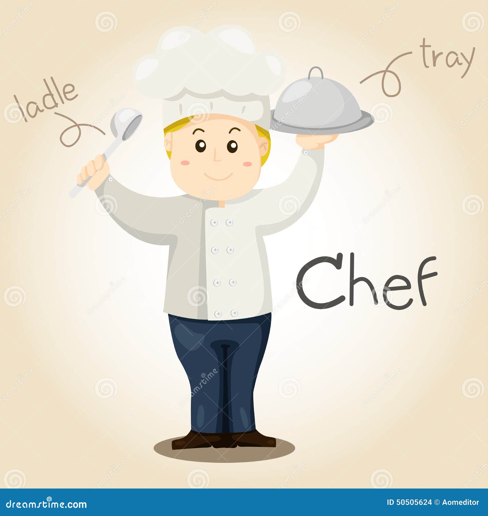Illustrator of Chef Alphabet Profession. Letter C Stock Vector ...
