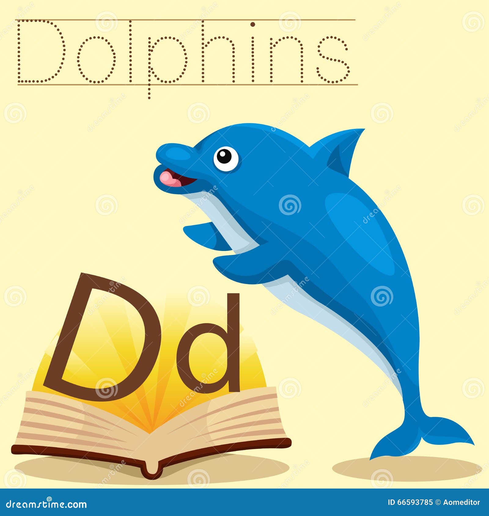 Font Sea With Dolphins, The English Alphabet, Vector. | CartoonDealer ...