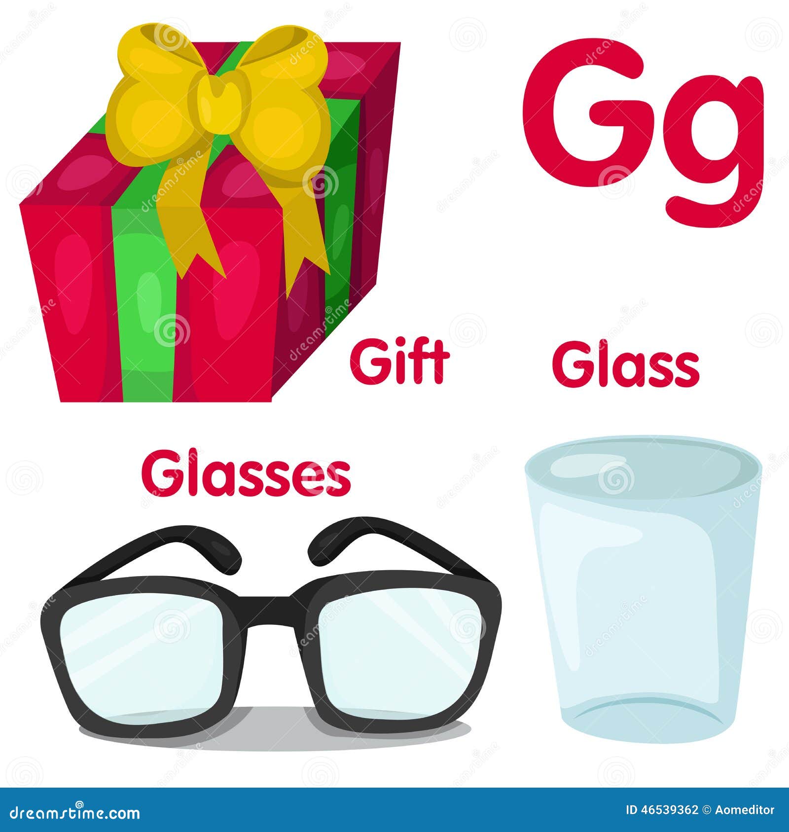 Illustrator of G alphabet stock vector. Illustration of graphic - 46539362