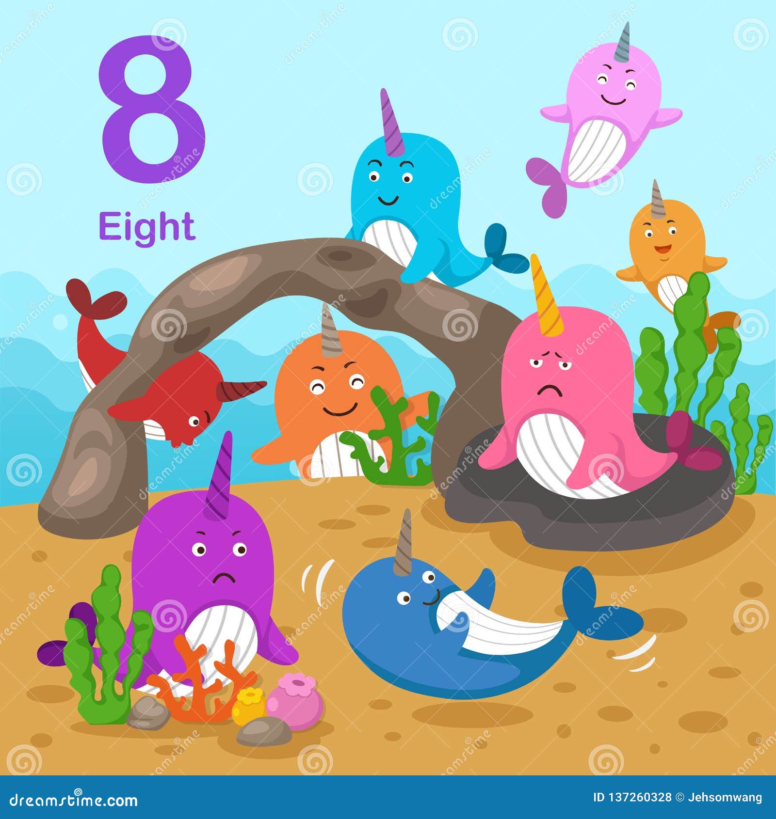 Illustrator of Number Night Stock Vector - Illustration of life ...